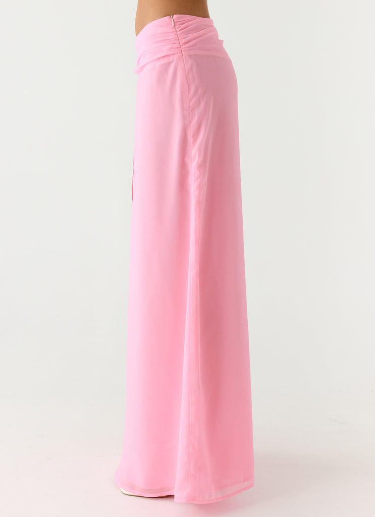 Blushing Bloom Maxi Skirt - Baby Pink – Peppermayo