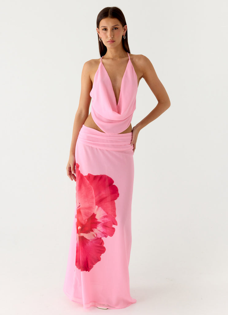 Blushing Bloom Maxi Skirt - Baby Pink – Peppermayo