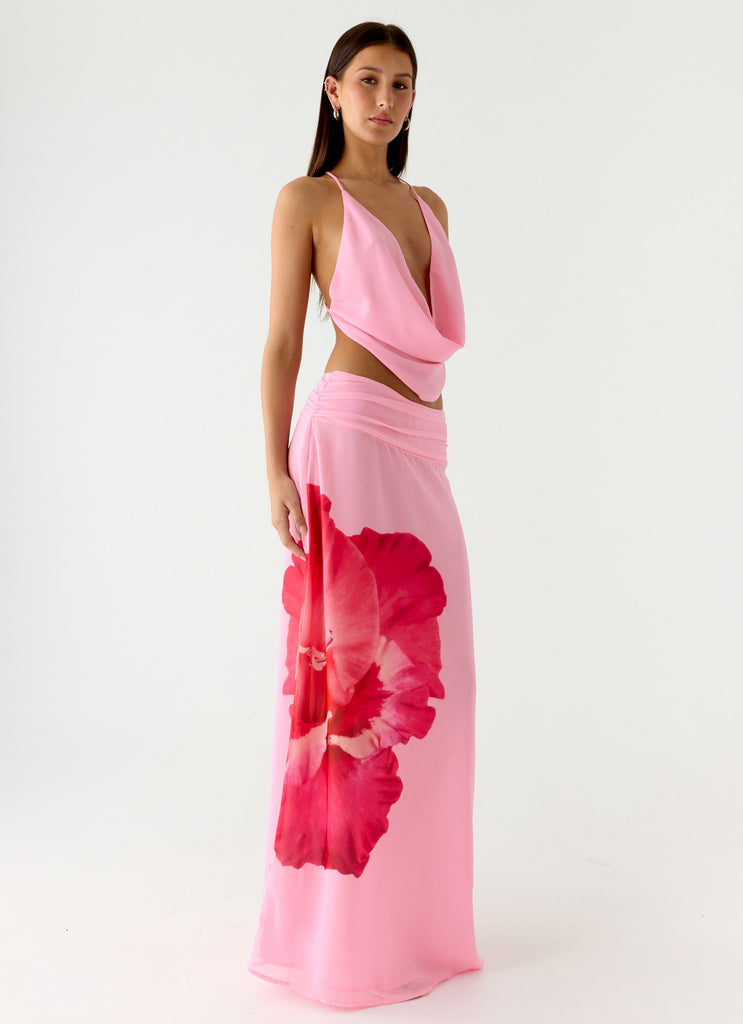 Blushing Bloom Maxi Skirt - Baby Pink – Peppermayo