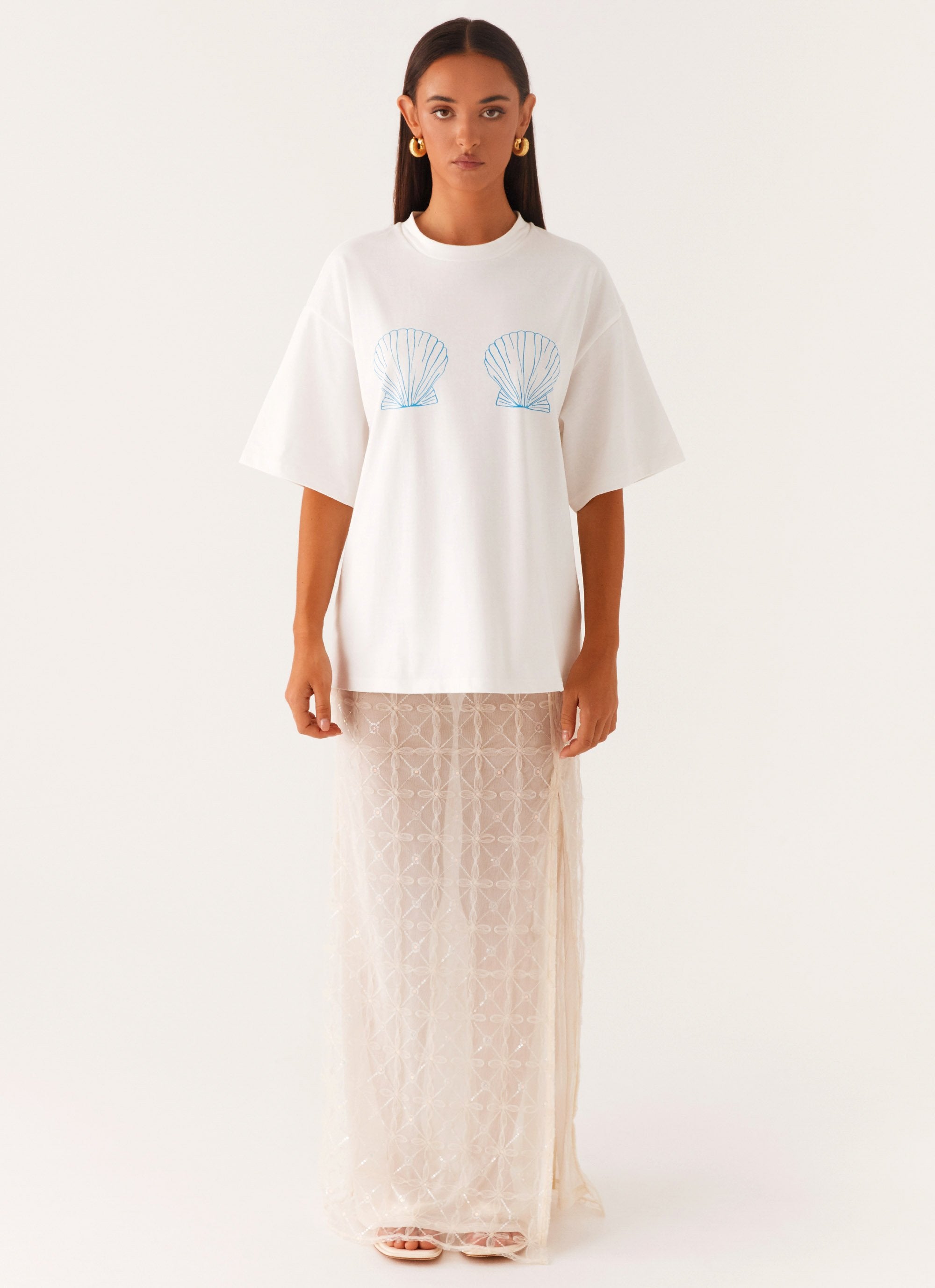 Born To Have Fun Oversized Graphic Tee - Blue Shell – Peppermayo