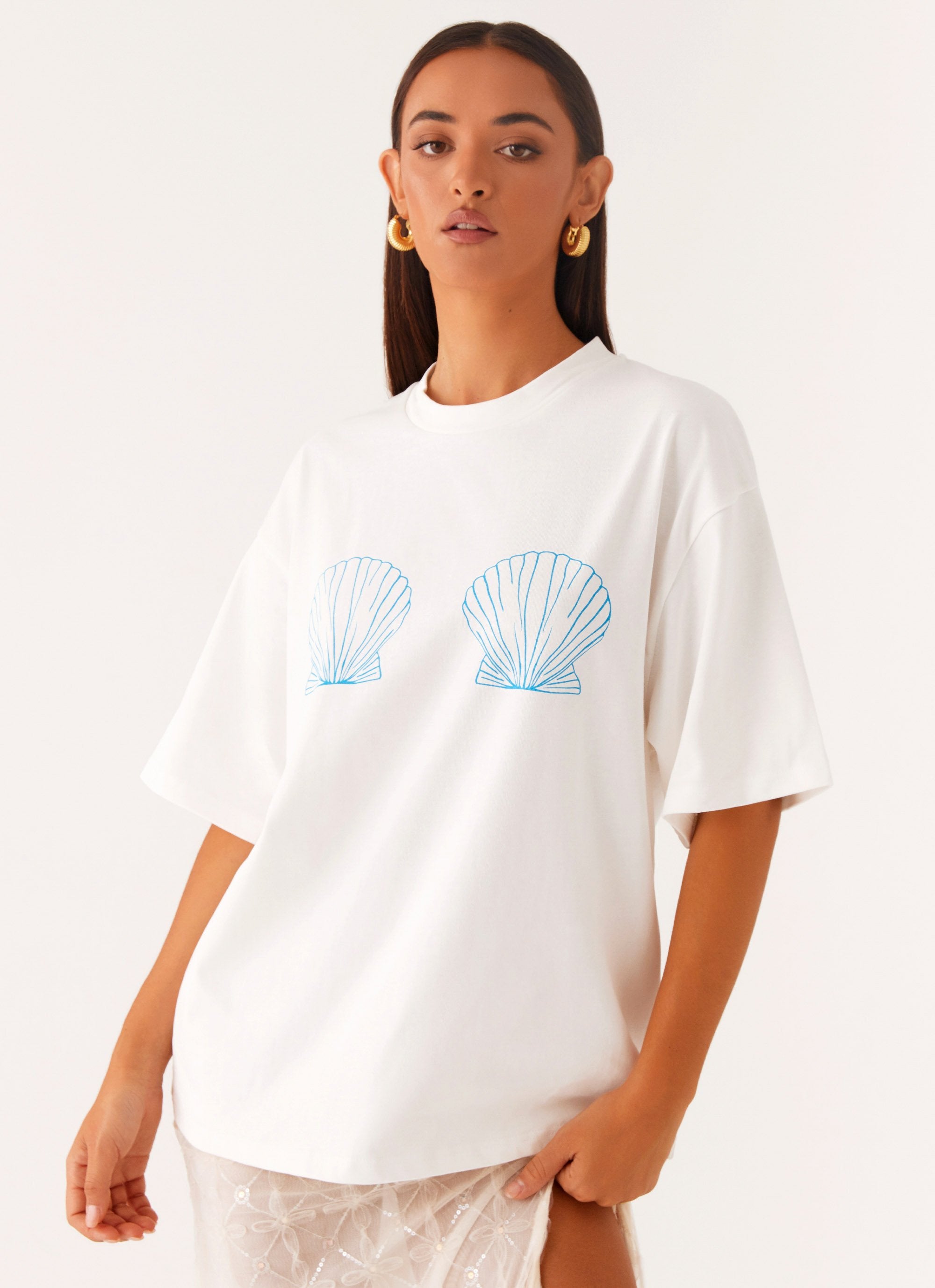 Born To Have Fun Oversized Graphic Tee - Blue Shell – Peppermayo