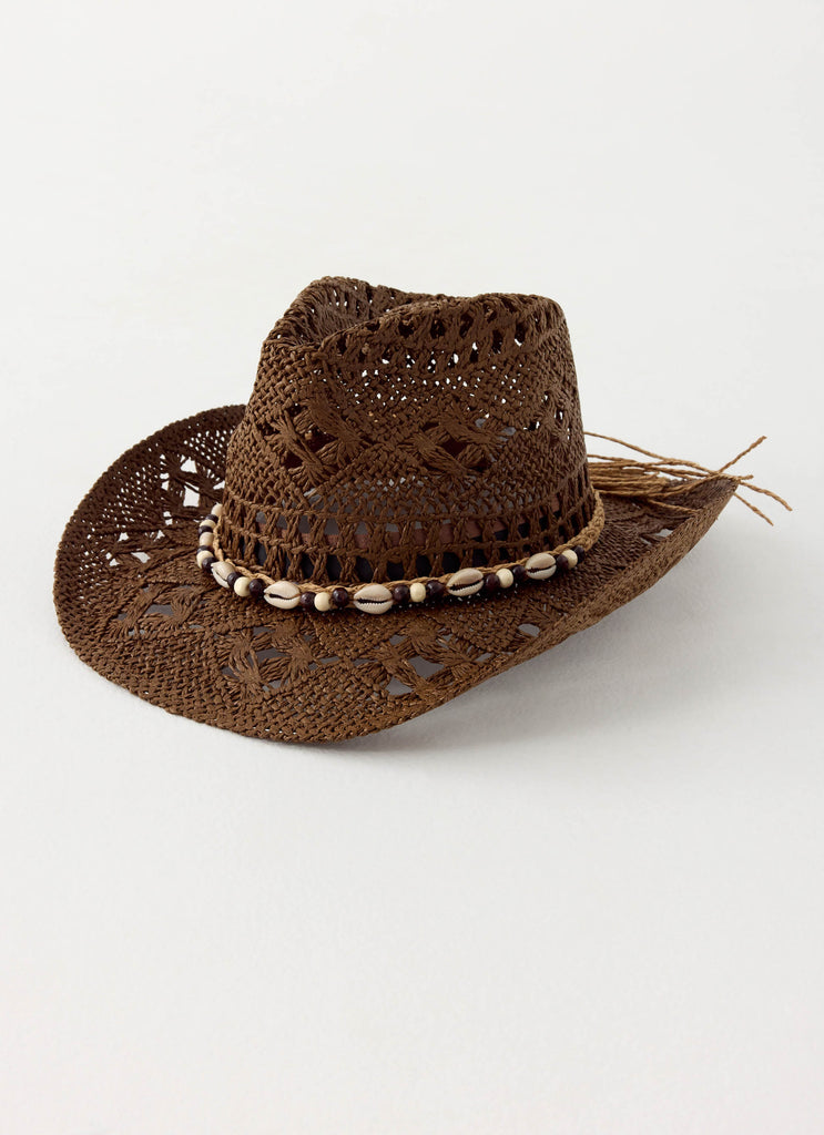 Coco Twist Straw Cowboy Hat - Chocolate – Peppermayo