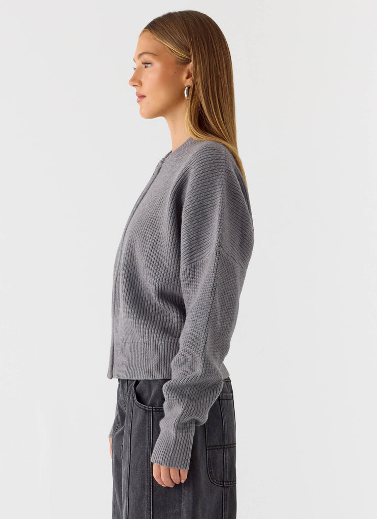 Codi Zip Jumper - Charcoal – Peppermayo