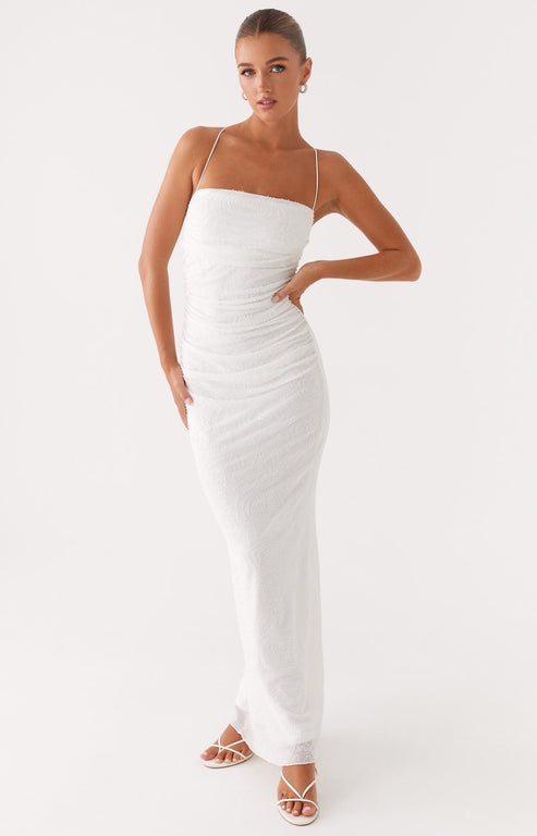 Aullie Maxi Dress - Pink – Peppermayo