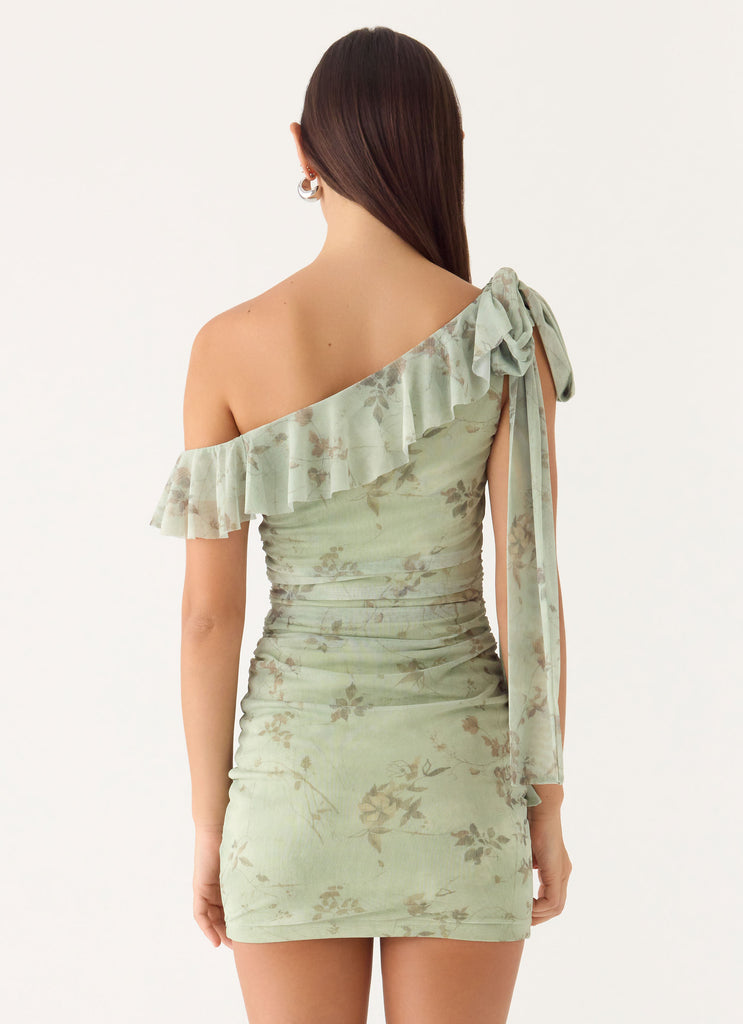 Hidden Gesture Mini Dress - Wispy Fern – Peppermayo