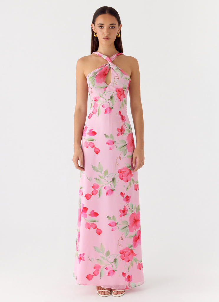 Serafim Chiffon Maxi Dress - Petal Soleil – Peppermayo